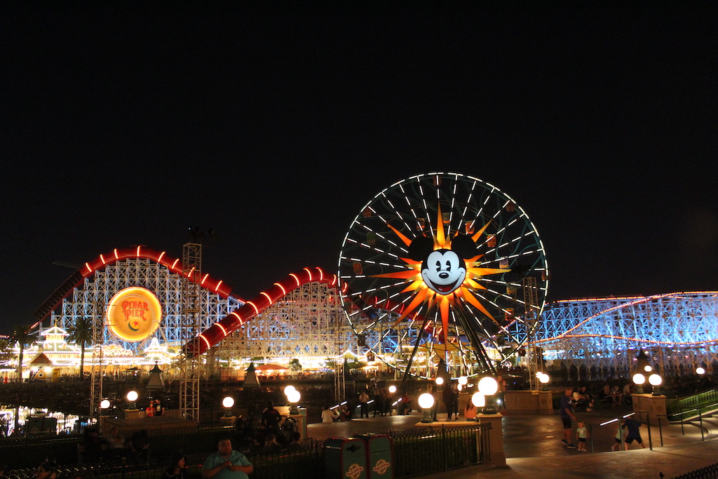 DCA Pixar Pier at night1 - The Unofficial Guides